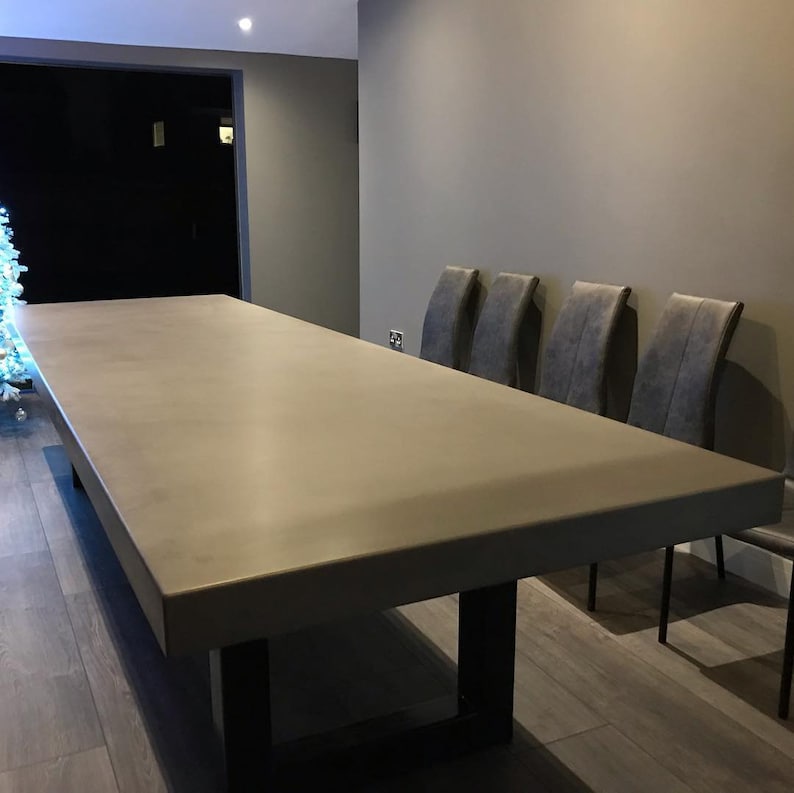 Concrete Conference Table Concrete Desk Conference Table Large Concrete ...