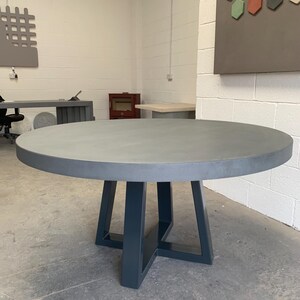 Round Dining Table Concrete Large - Circle Table - Circular Table ...