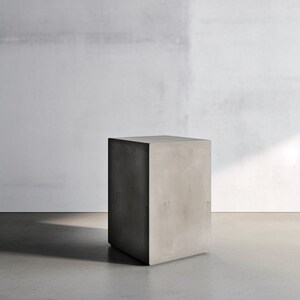 Zen Cube Concrete Side Table - Etsy