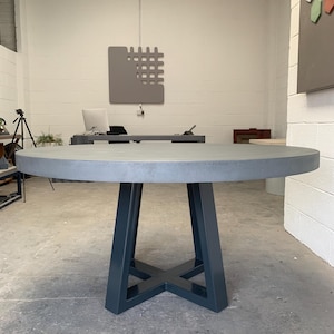 Round Dining Table Concrete Large - Circle Table - Circular Table ...
