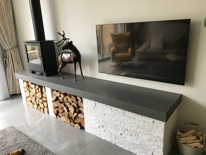 Concrete Hearth for Stoves - Stone Hearth - Fireplace - Square Hearth ...