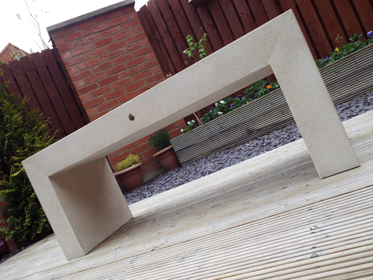 Concrete Bench Concrete Seat Stone Bench Concrete Furniture Indoor or ...