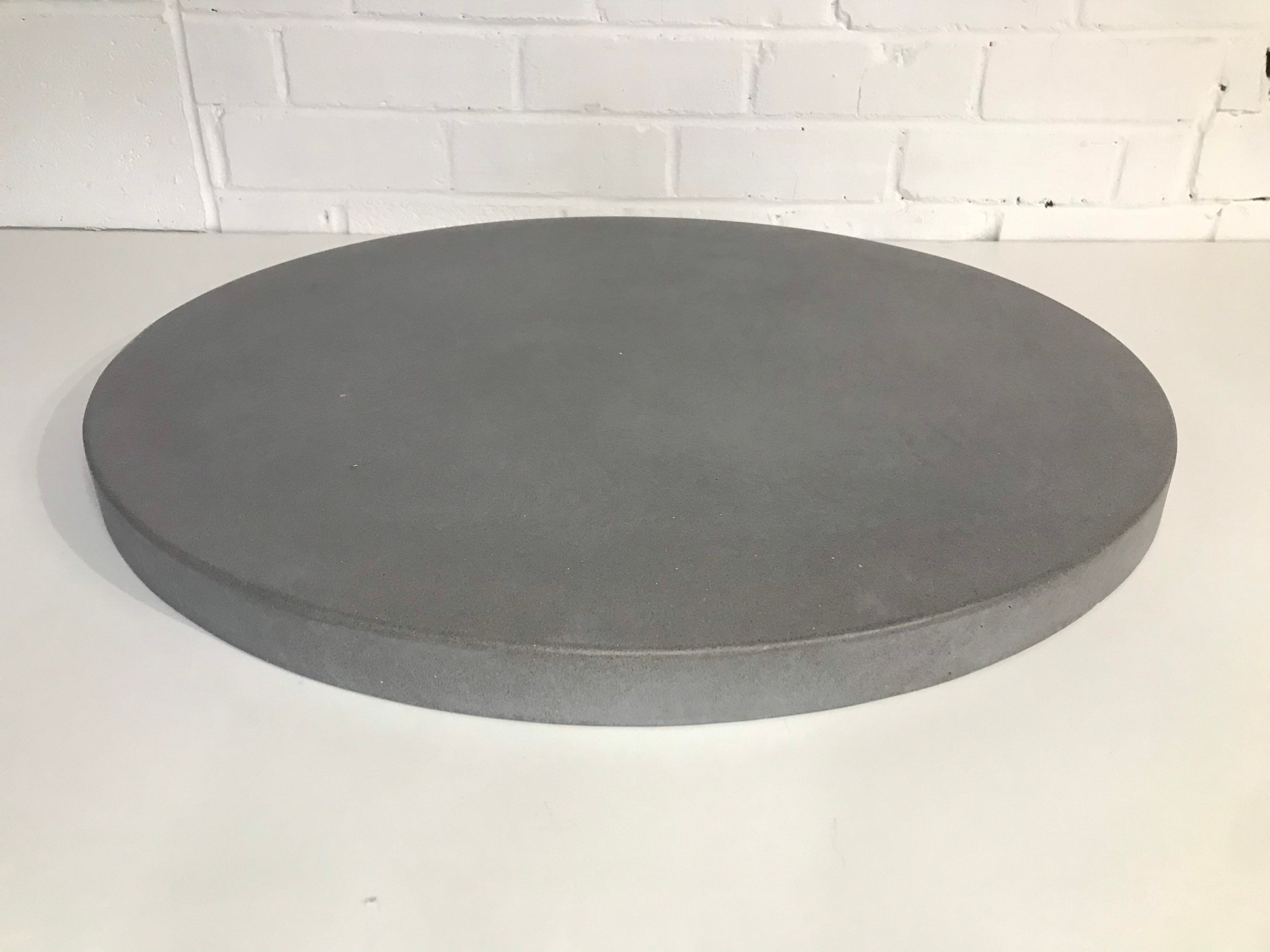Round Concrete Table - Round Side Table Top - Circular Slab Worktop ...