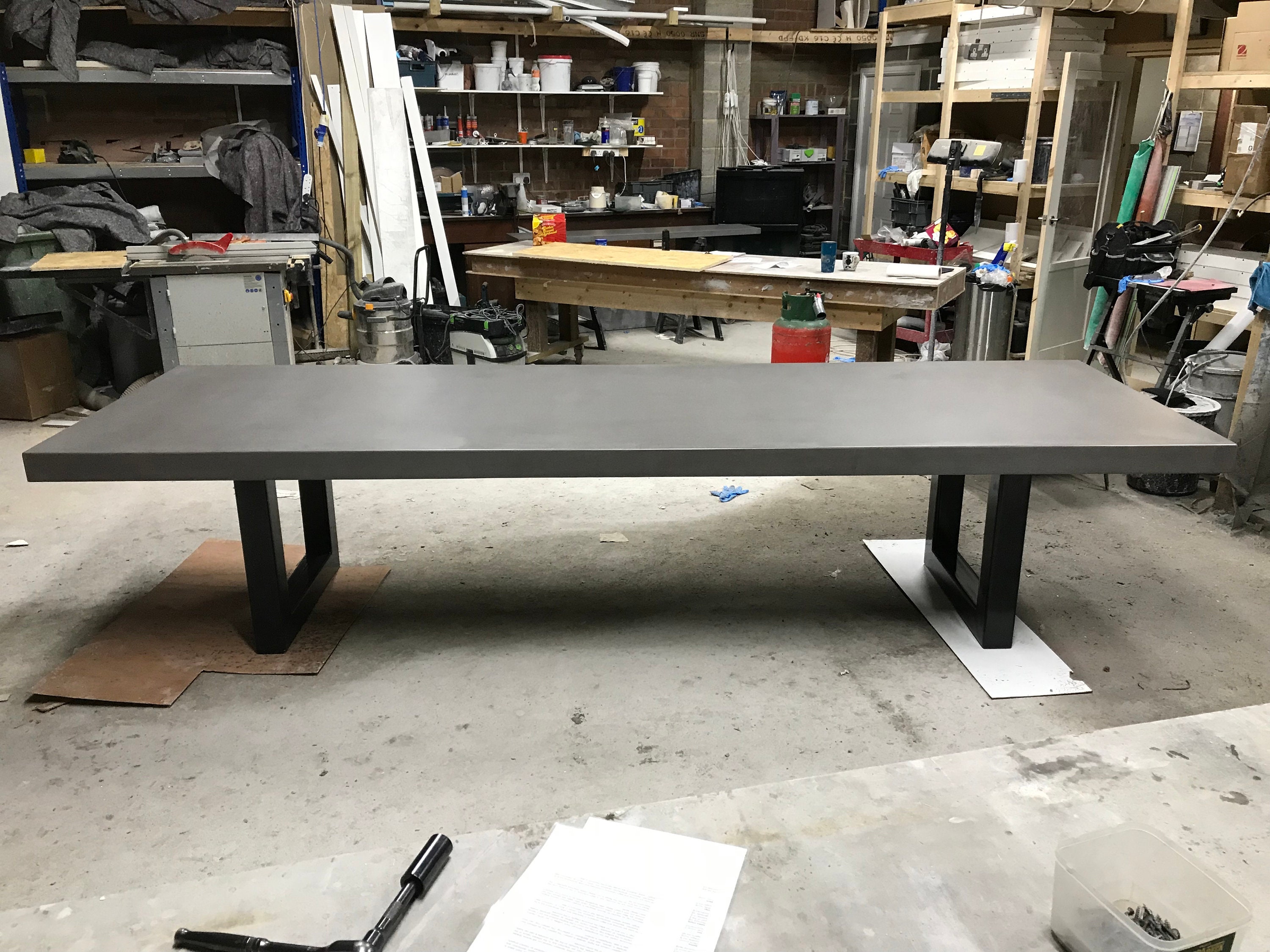 Concrete Conference Table Concrete Desk Conference Table - Etsy UK