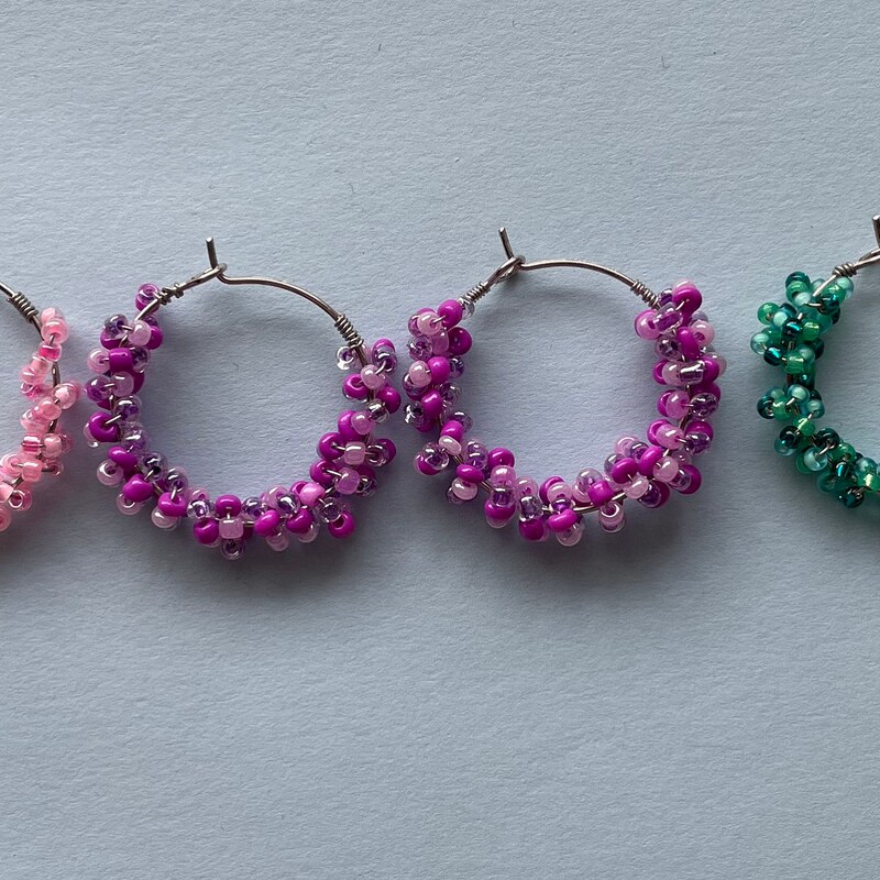 Wire Wrapped Hoops - Etsy