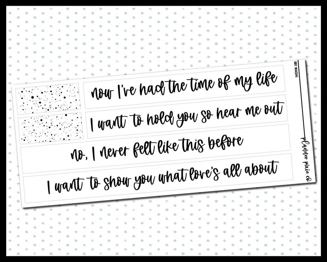 Foiled Washi Overlay, 081 Foiled Overlays, Foiled Stickers, Movie ...