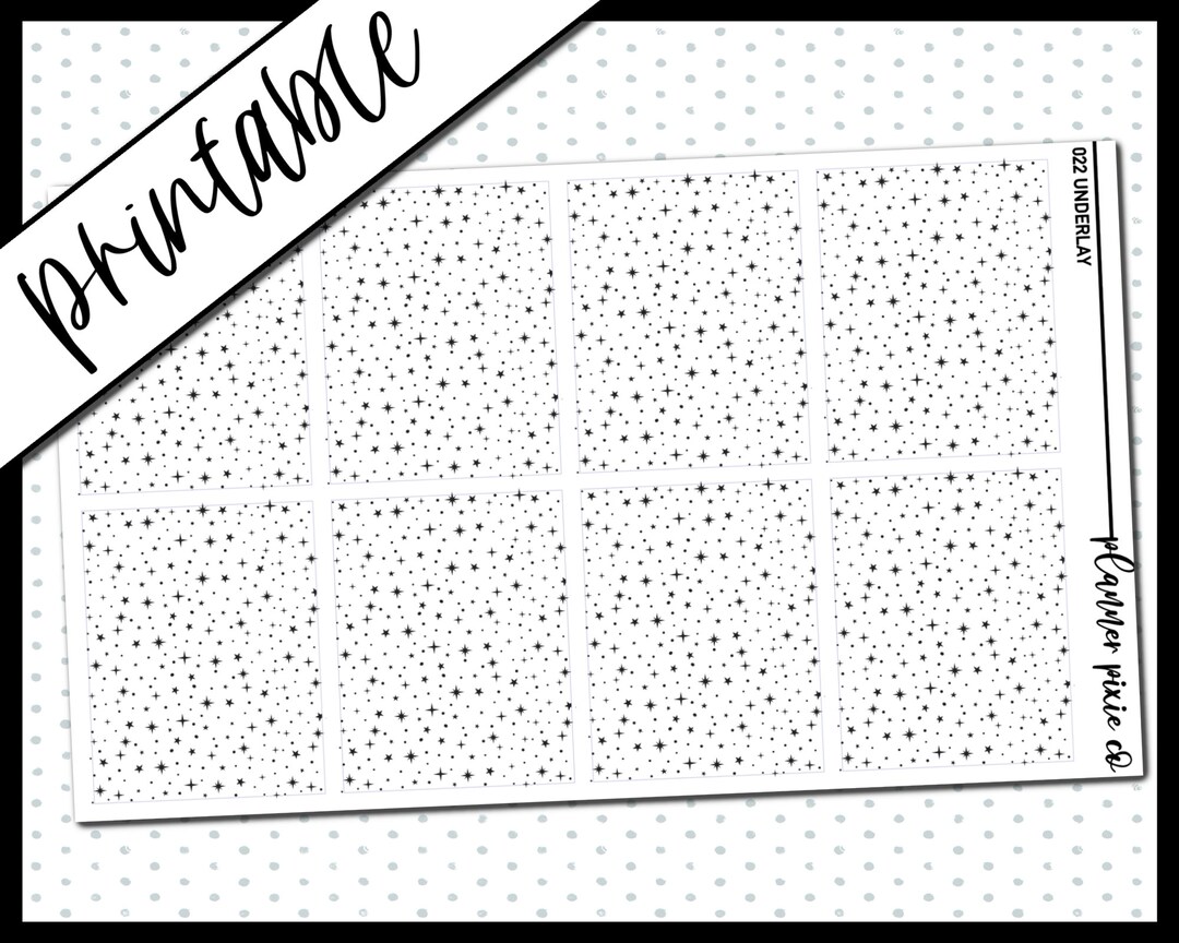 Printable Stickers, Foil Ready, Printable , Digital Planner Stickers ...