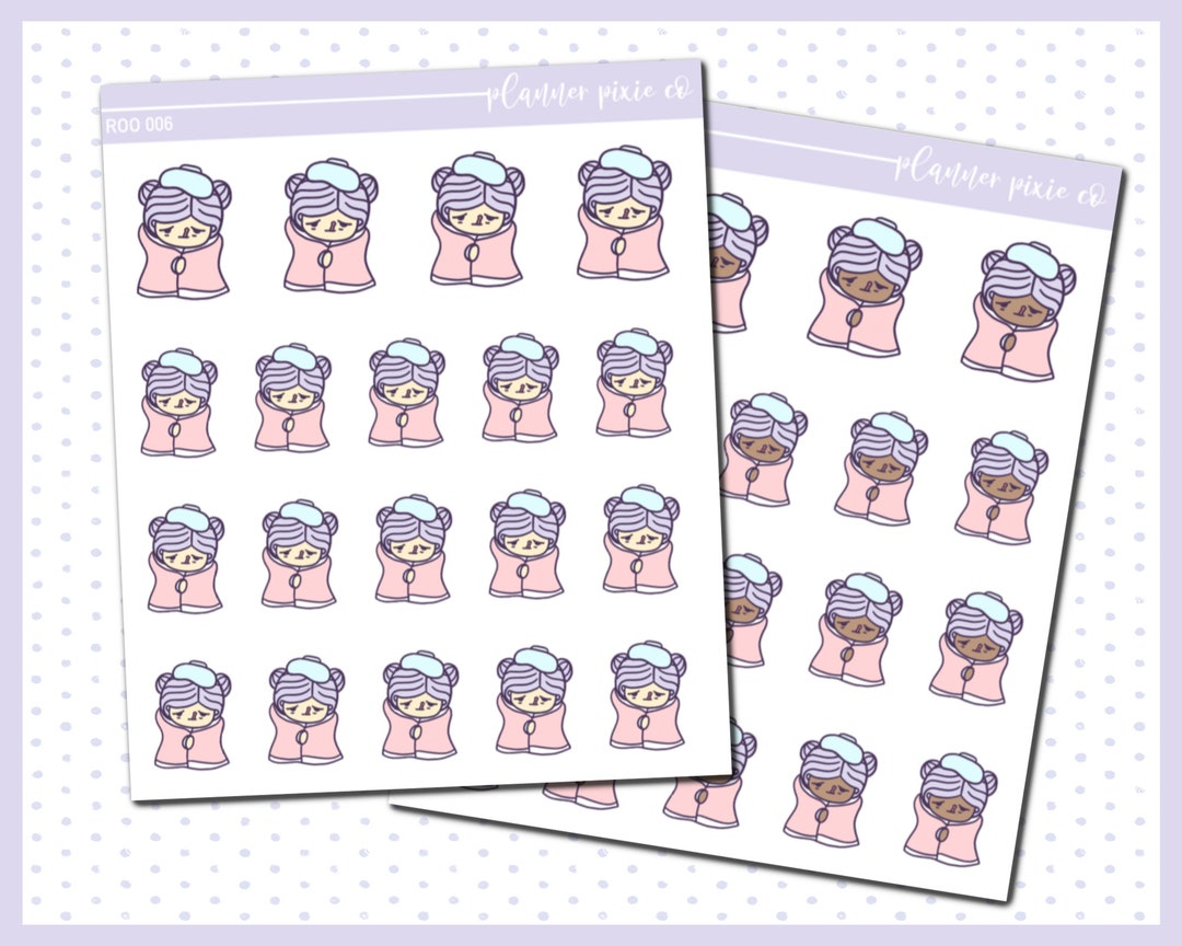 Character Stickers roo006 Sick Sick Day Cold Flu - Etsy