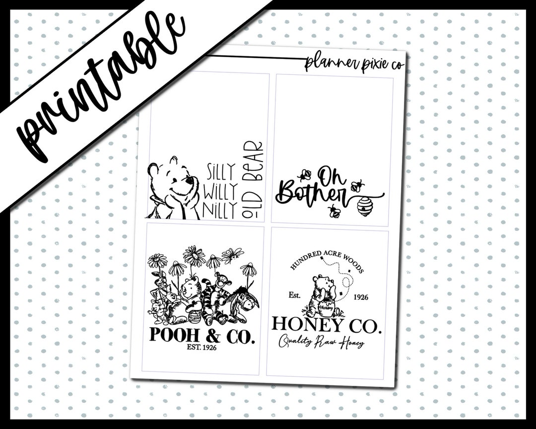 Foil Ready, Printable Stickers, Overlays, Digital Planner Stickers ...
