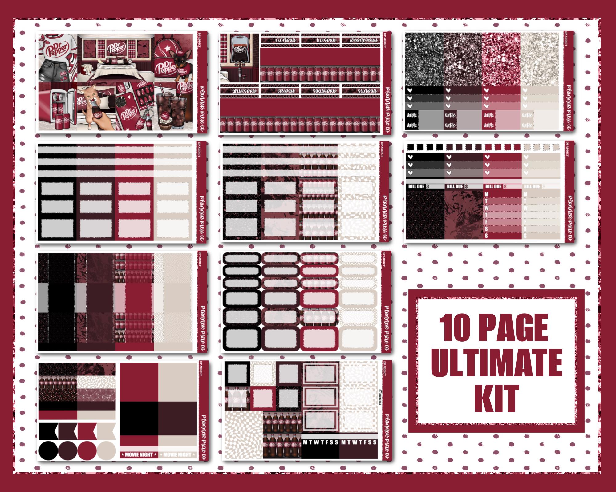 Deluxe Weekly Sticker Kit for Use With Standard Vertical Planners, "dp ...