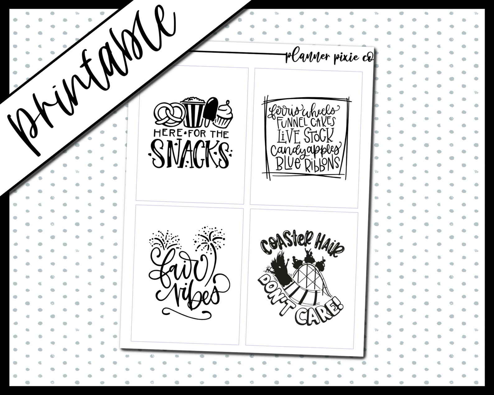 Foil Ready, Printable Stickers, Overlays, Digital Planner Stickers ...