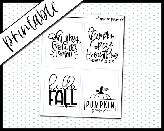 Foil Ready Printable Stickers Overlays Digital Planner - Etsy