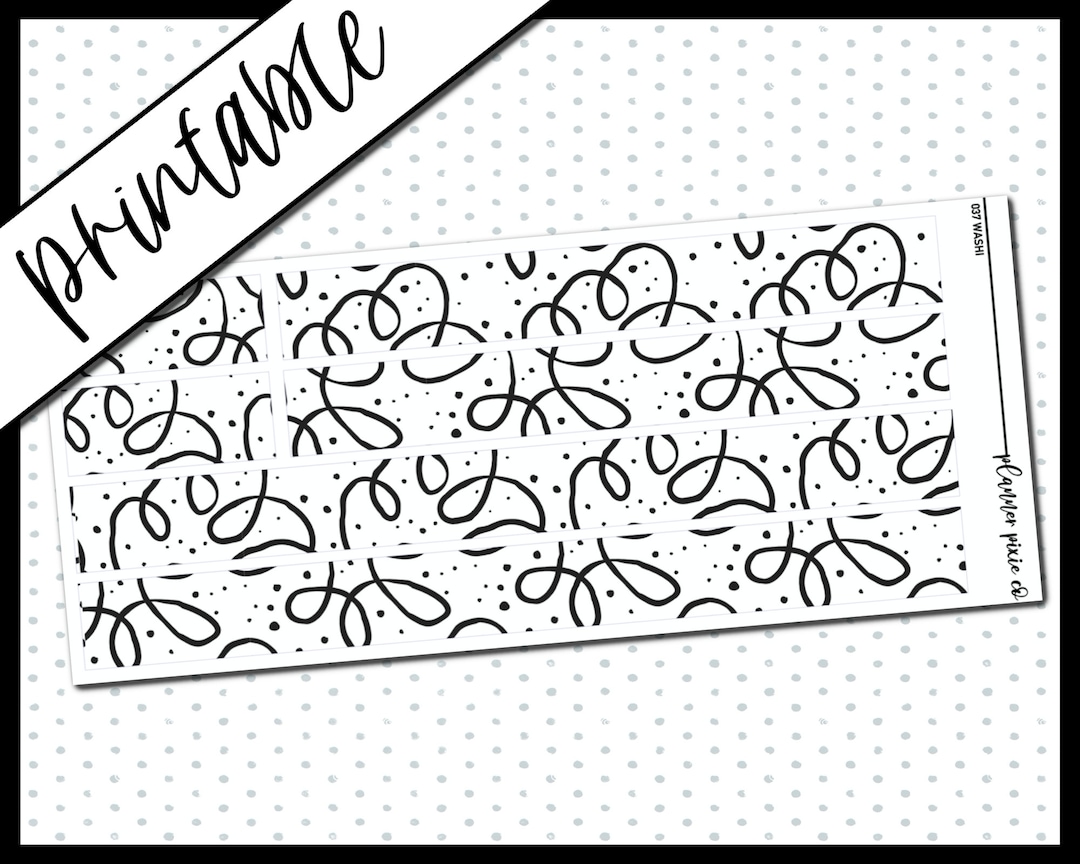 Printable Stickers Foil Ready Overlays Digital Planner - Etsy