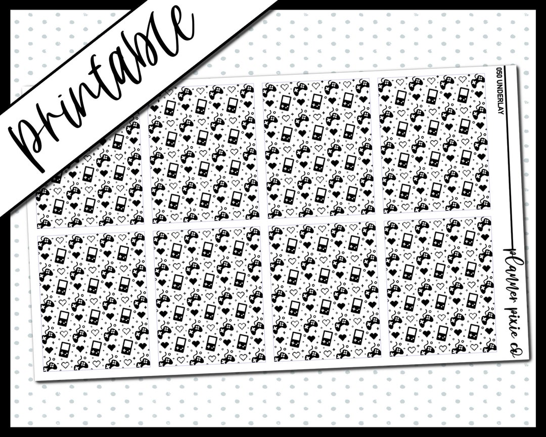 Printable Stickers, Foil Ready, Printable , Digital Planner Stickers ...