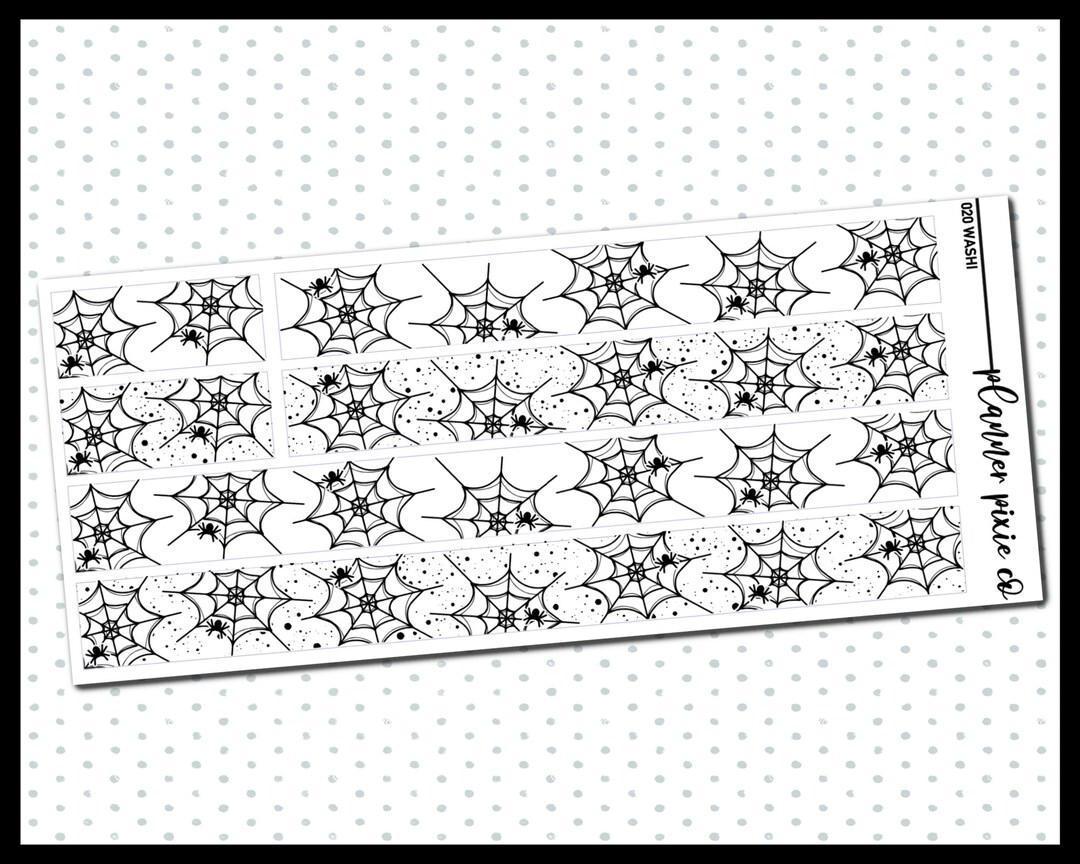 Foiled Washi Overlay, 020 Foiled Overlays, Foiled Stickers, Halloween ...