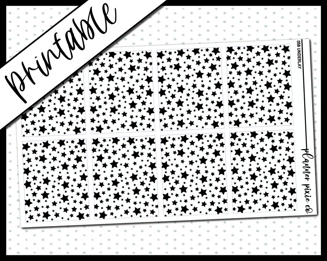 Printable Stickers, Foil Ready, Printable , Digital Planner Stickers ...