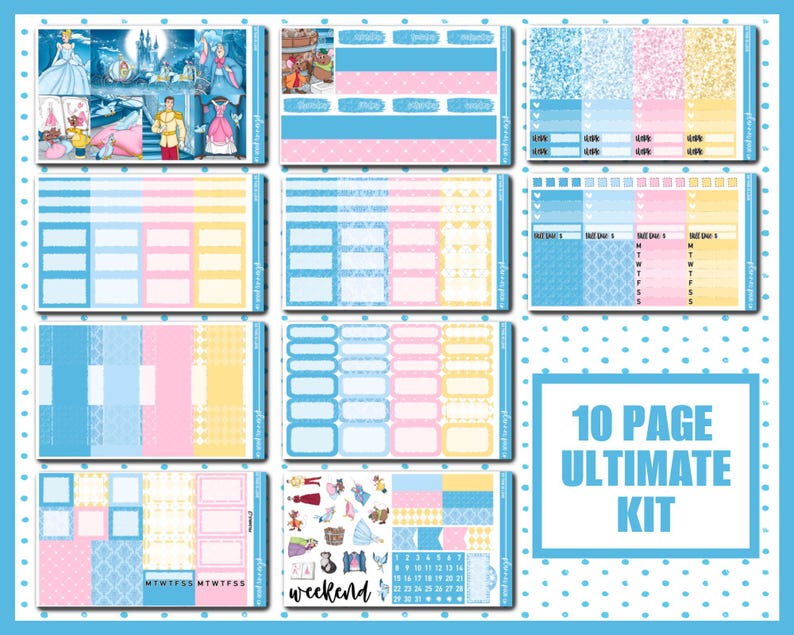 Printable Weekly Kit // Printable // Cut Line Files // Instant Download ...