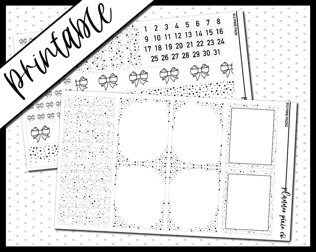 Foil Ready, Foil Bundle, Pixie Pack, Printable , Cut Line Files ...