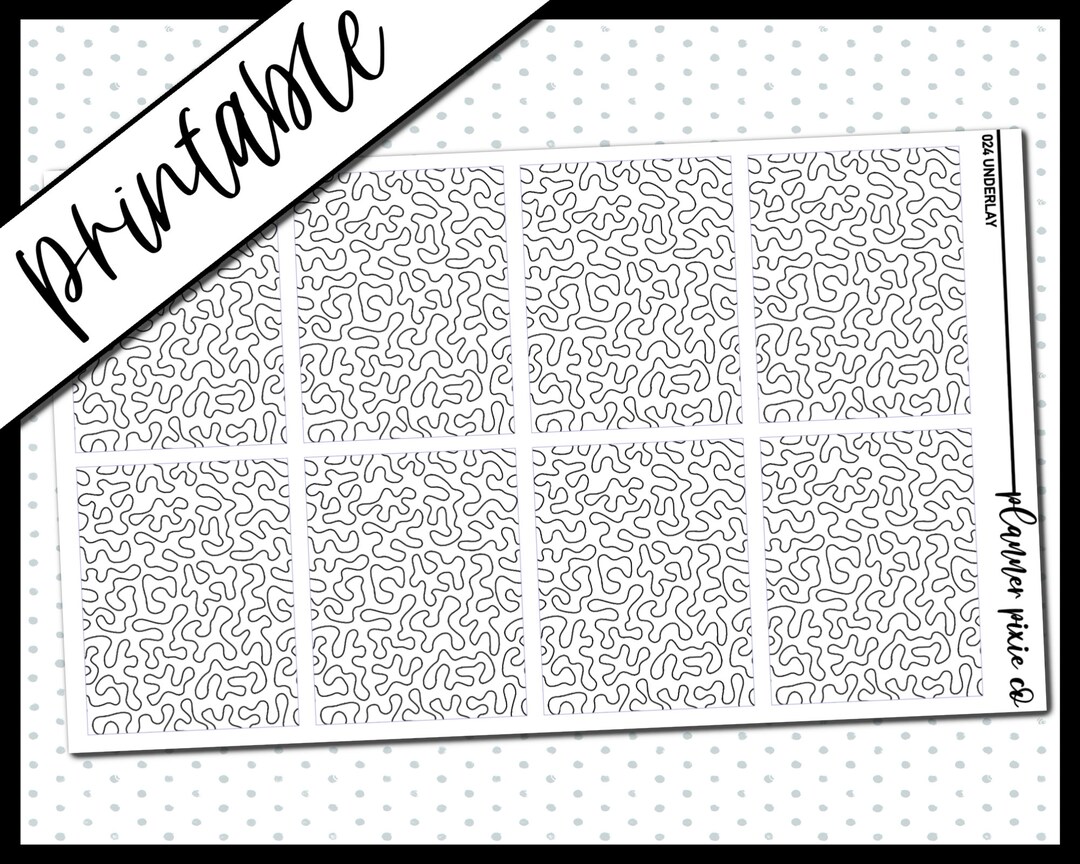 Printable Stickers, Foil Ready, Printable , Digital Planner Stickers ...