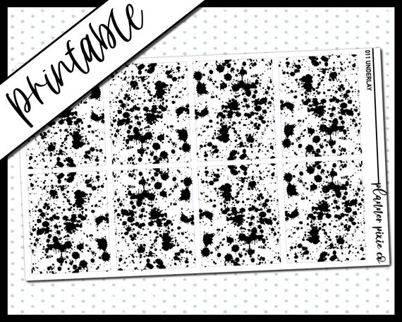 Printable Stickers Foil Ready Printable Digital Planner - Etsy