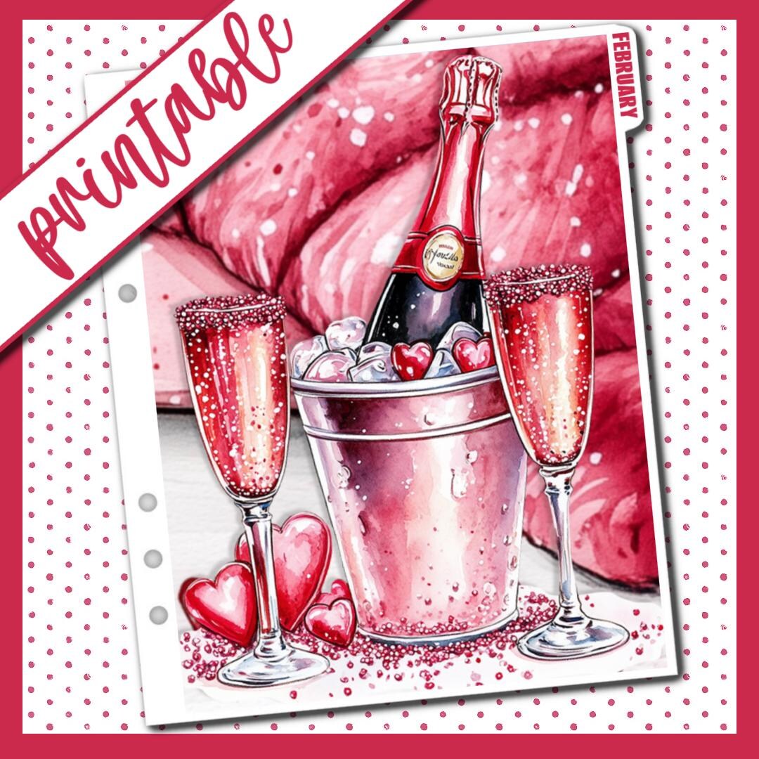 Printable Dashboard Cover Stickers // Handcut Files // Valentine - Etsy