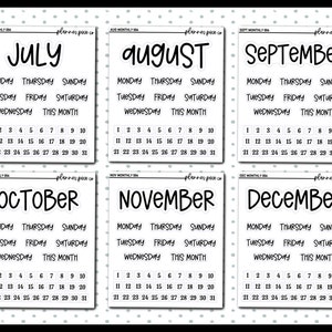 Foil Ready, Printable Monthly Scripts, Printable , Cut Line Files ...