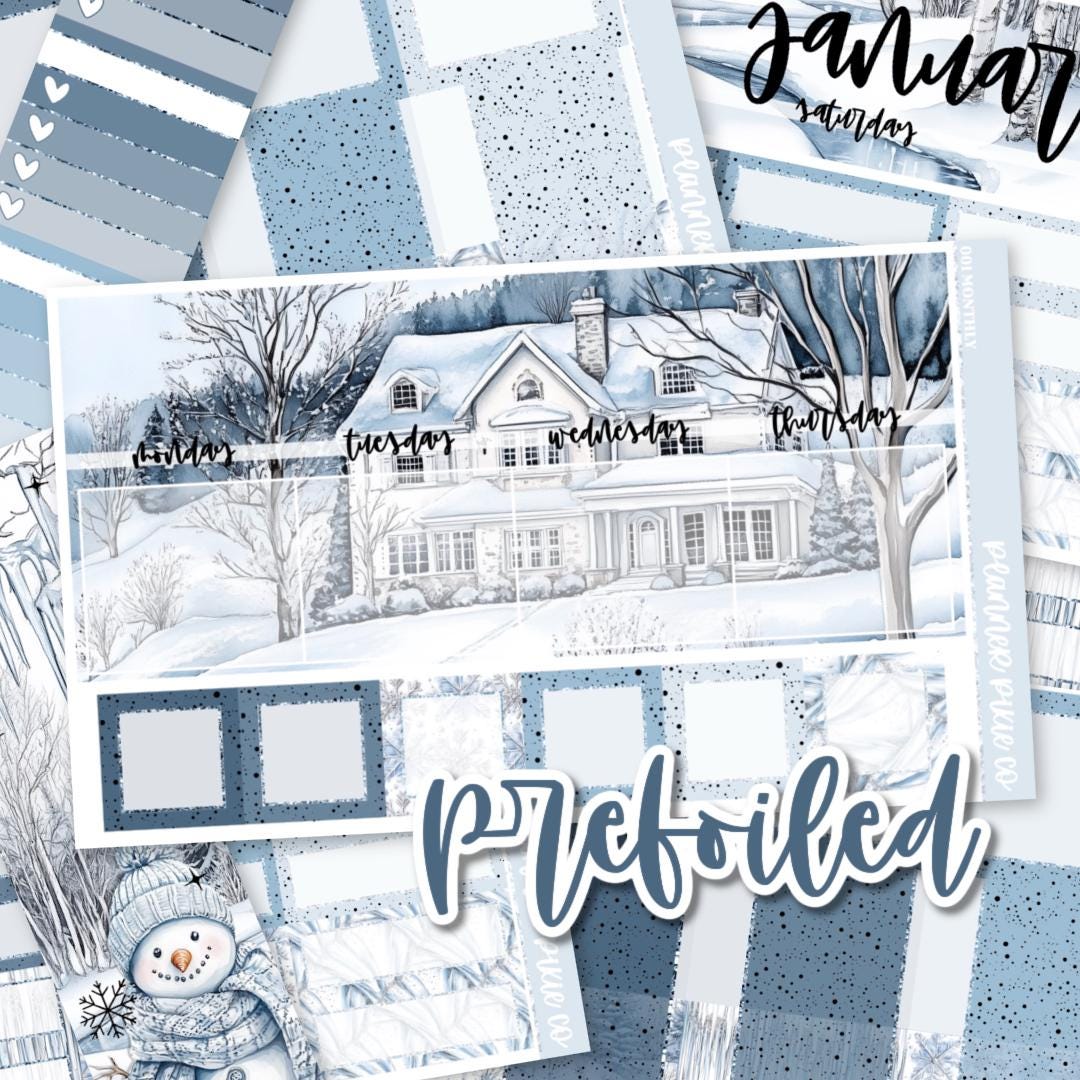 MONDAY START // Prefoiled Monthly Kit for Use With Standard Vertical ...