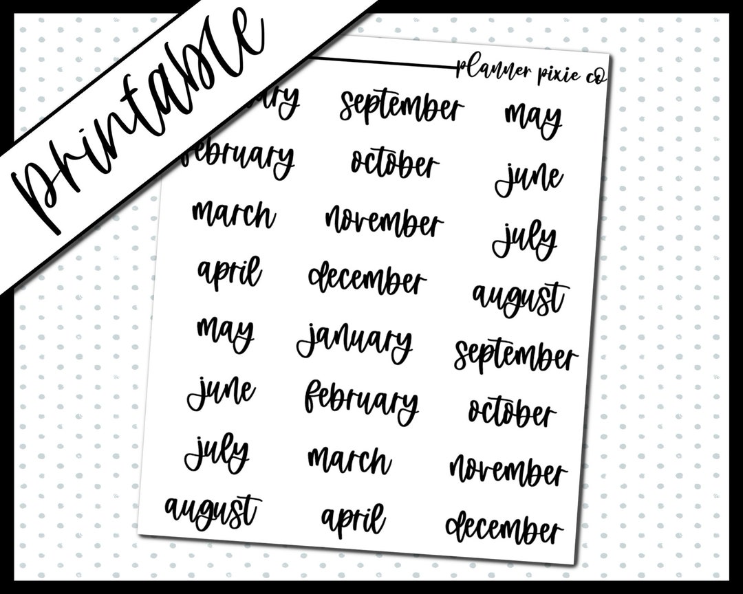 Foil Ready, Printable Stickers, Overlays, Digital Planner Stickers ...