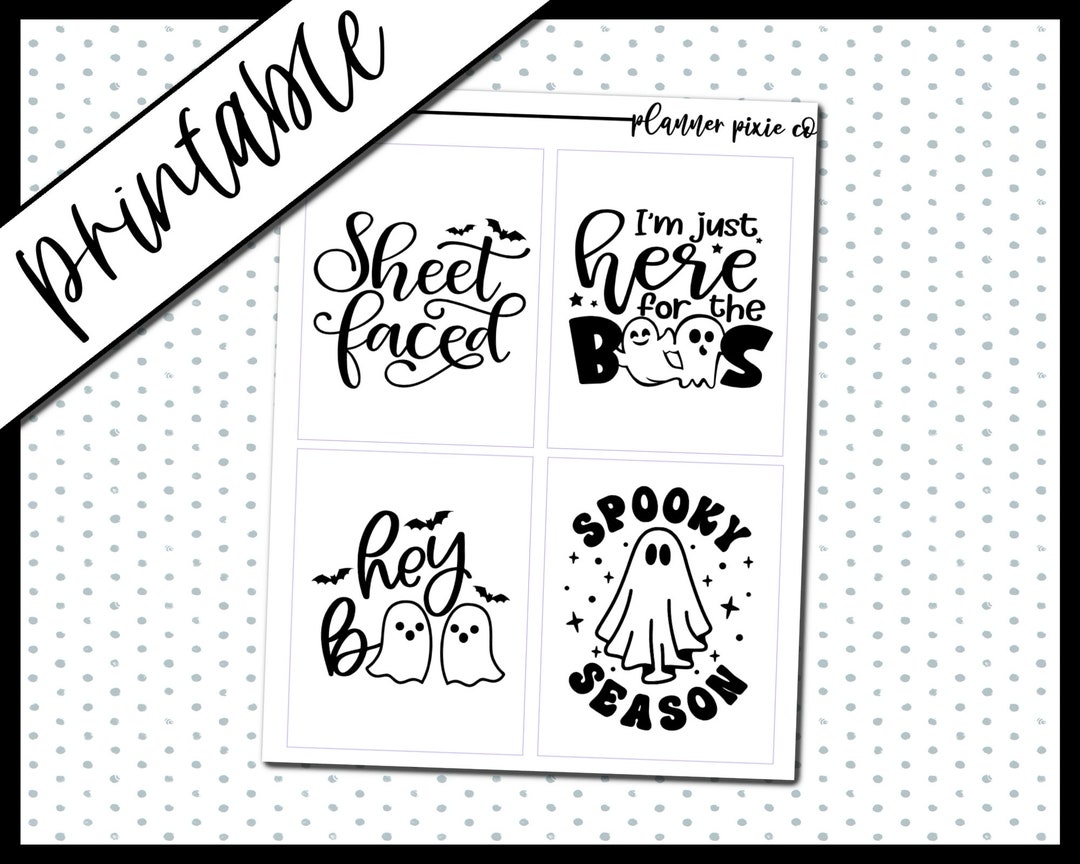Foil Ready, Printable Stickers, Overlays, Digital Planner Stickers ...