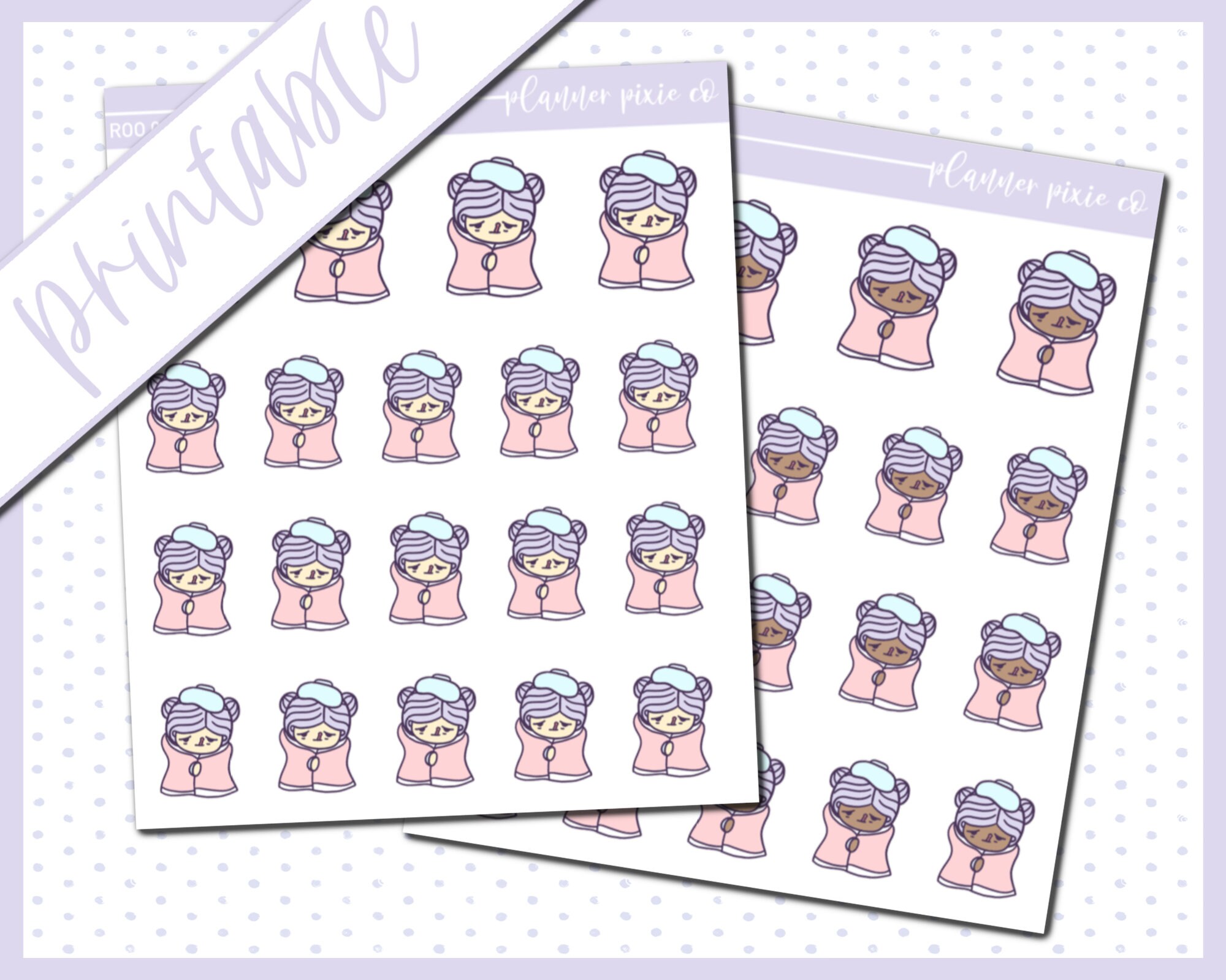 Printable Character Stickers Printable PDF Instant Download | Etsy