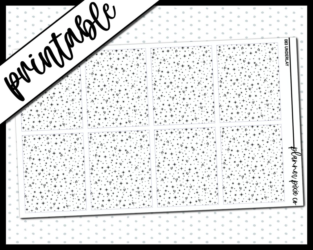 Printable Stickers, Foil Ready, Printable , Digital Planner Stickers ...