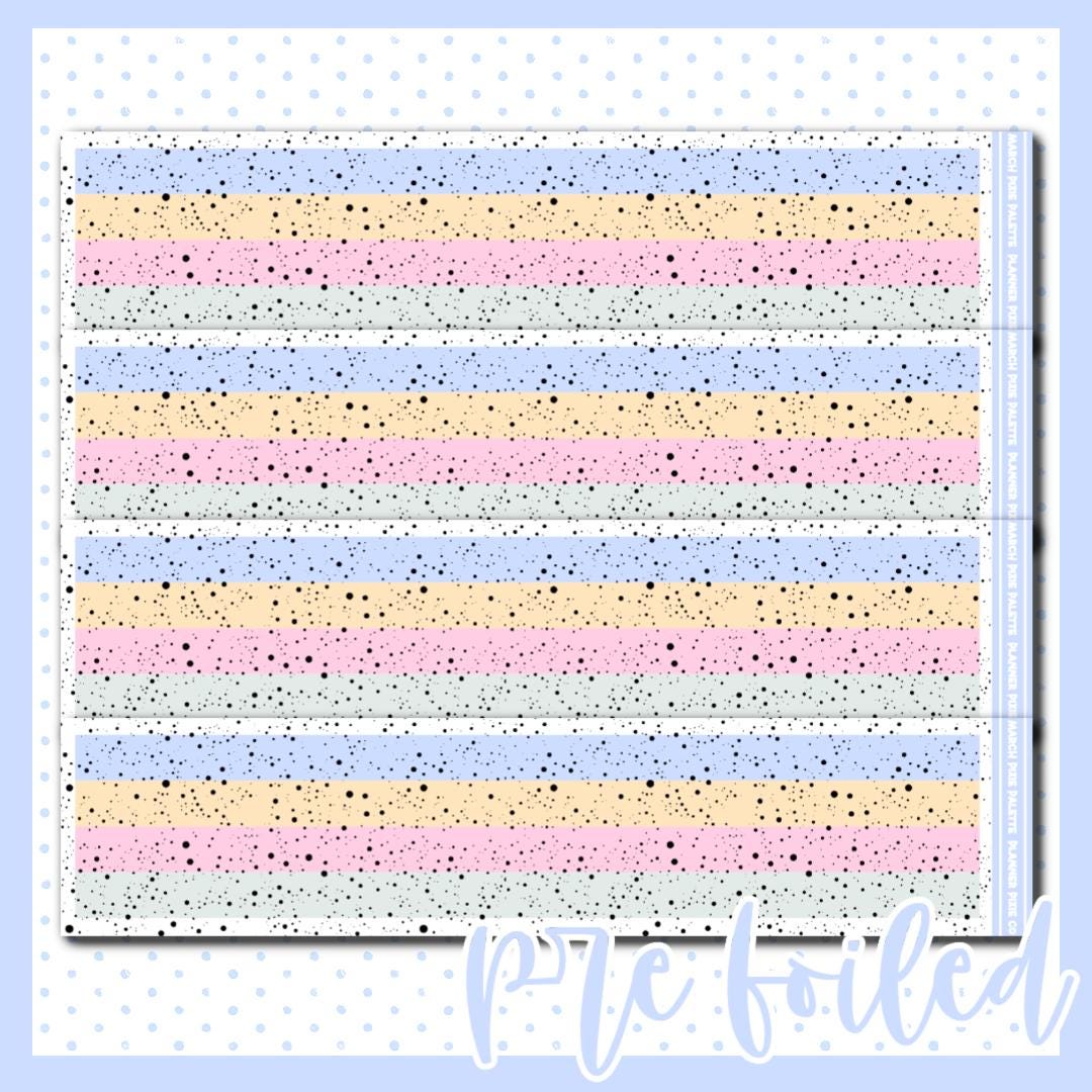 March PREFOILED Pixie Palette of the Month, Small Strips - Etsy
