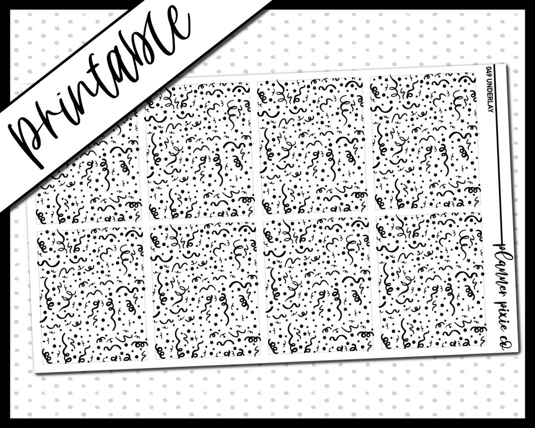 Printable Stickers, Foil Ready, Printable , Digital Planner Stickers ...