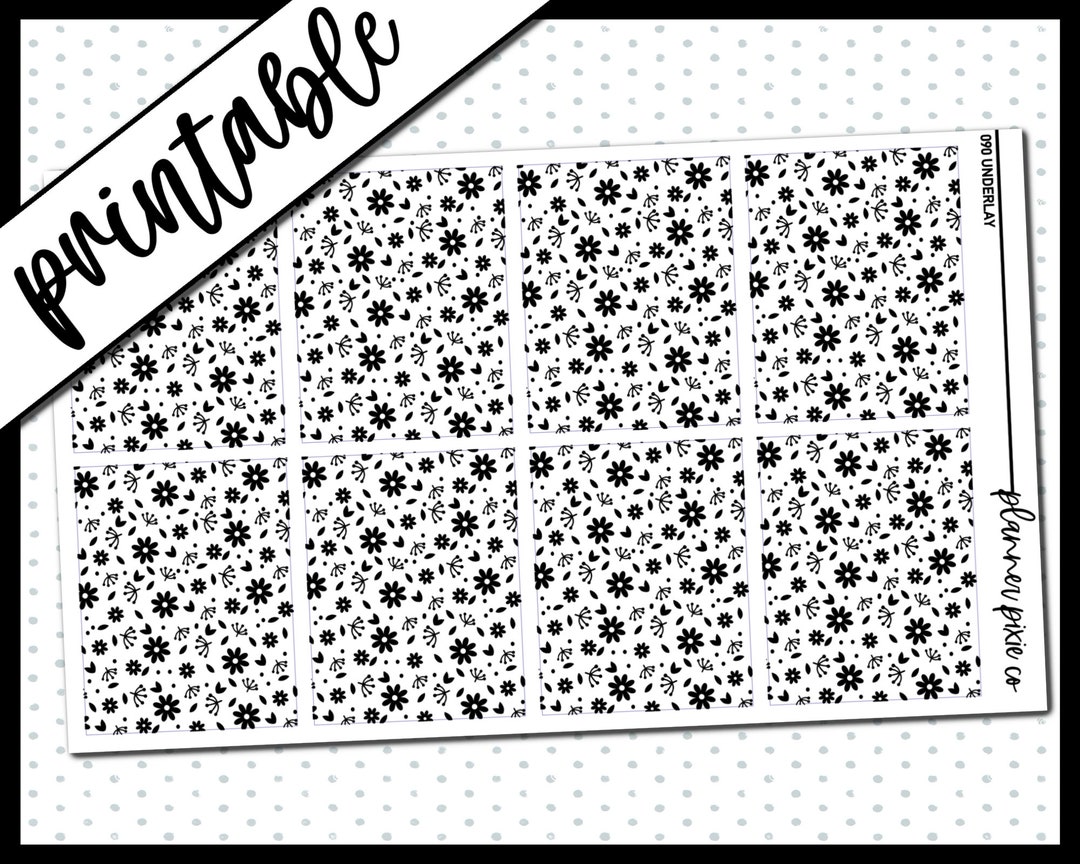 Printable Stickers, Foil Ready, Printable , Digital Planner Stickers ...