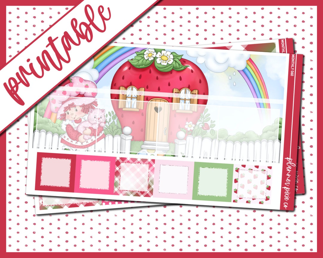 Printable Kit, Printable , Cut Line Files, Instant Download, Monthly ...