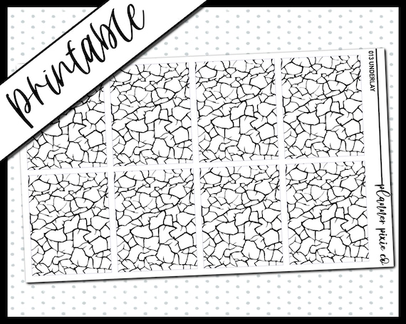 Printable Stickers Foil Ready Printable Digital Planner - Etsy