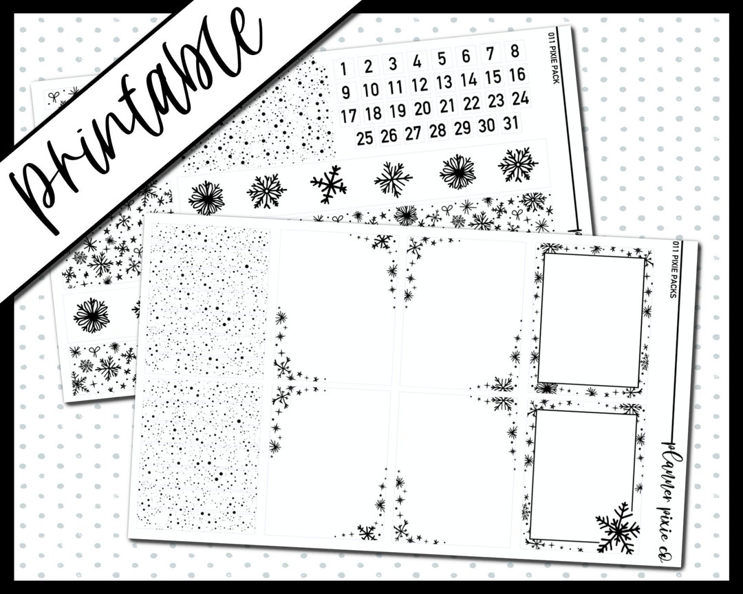 Foil Ready, Foil Bundle, Pixie Pack, Printable , Cut Line Files ...