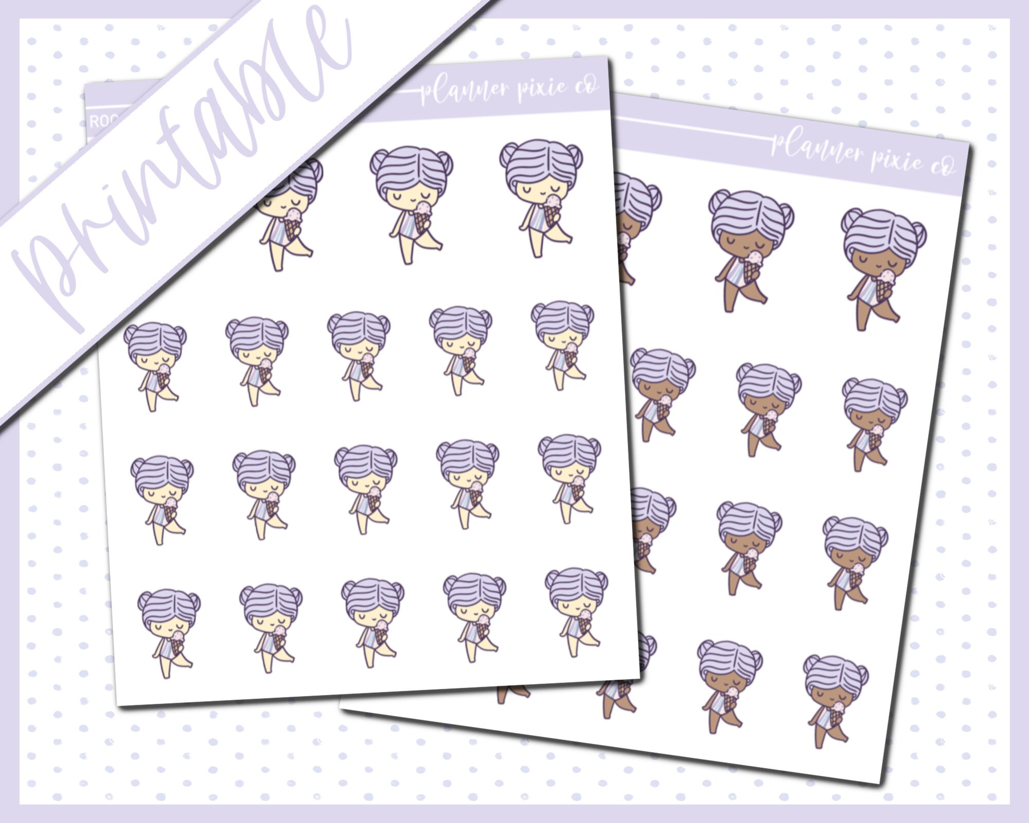 Printable Character Stickers Printable PDF Instant Download | Etsy