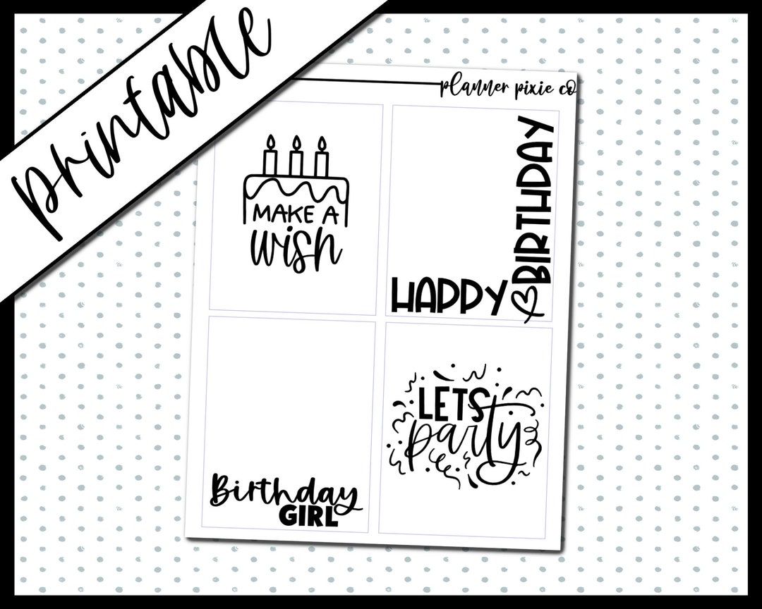 Foil Ready, Printable Stickers, Overlays, Digital Planner Stickers ...