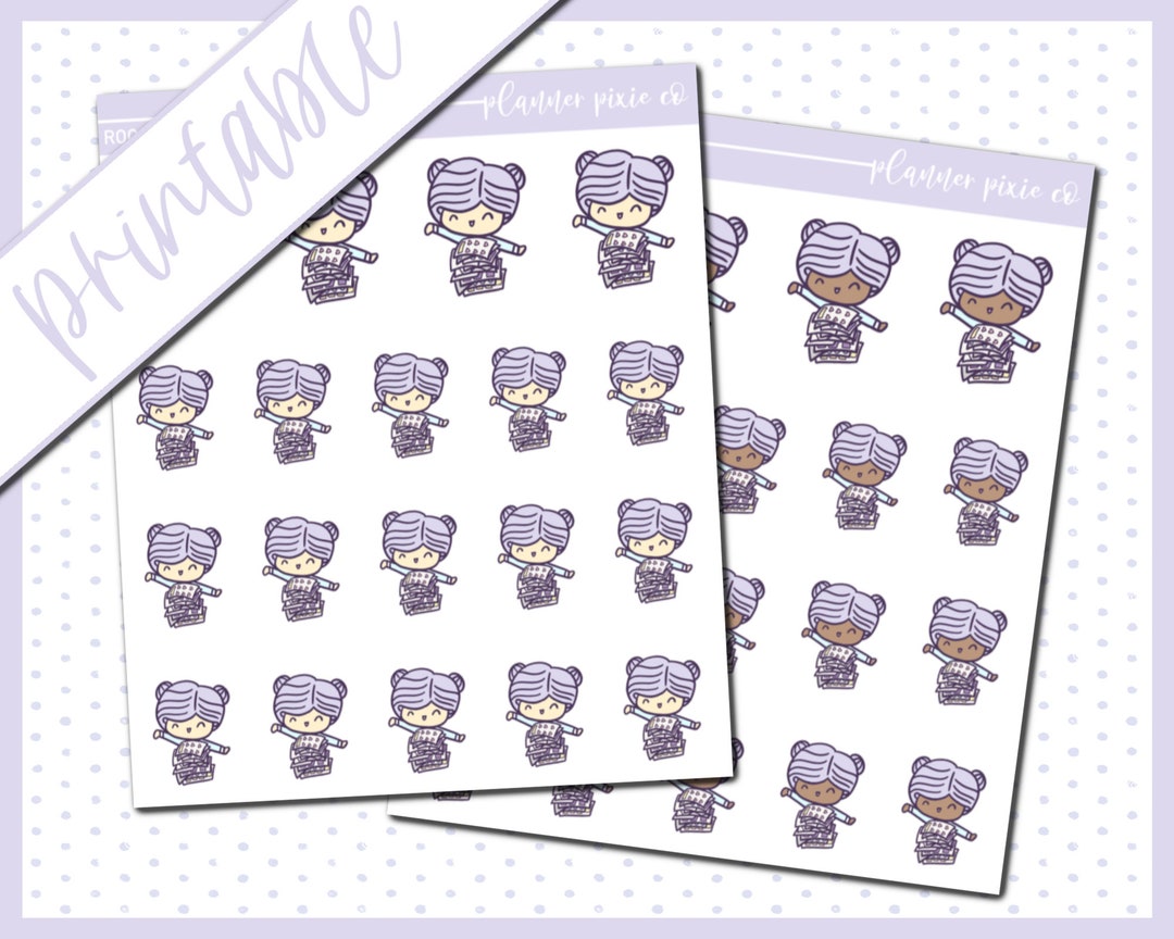 Printable Character Stickers Printable Instant Download - Etsy