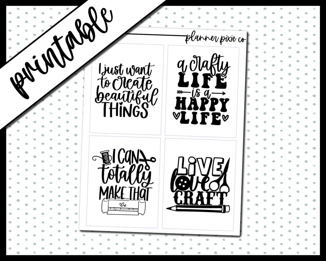 Foil Ready, Printable Stickers, Overlays, Digital Planner Stickers ...