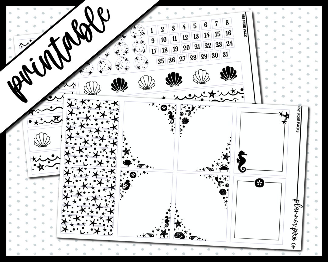 Foil Ready, Foil Bundle, Pixie Pack, Printable , Cut Line Files ...