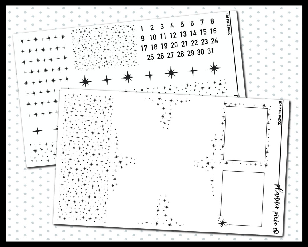 Foil Bundle, 009, Pixie Pack, Streamers, Twinkle, Stars - Etsy