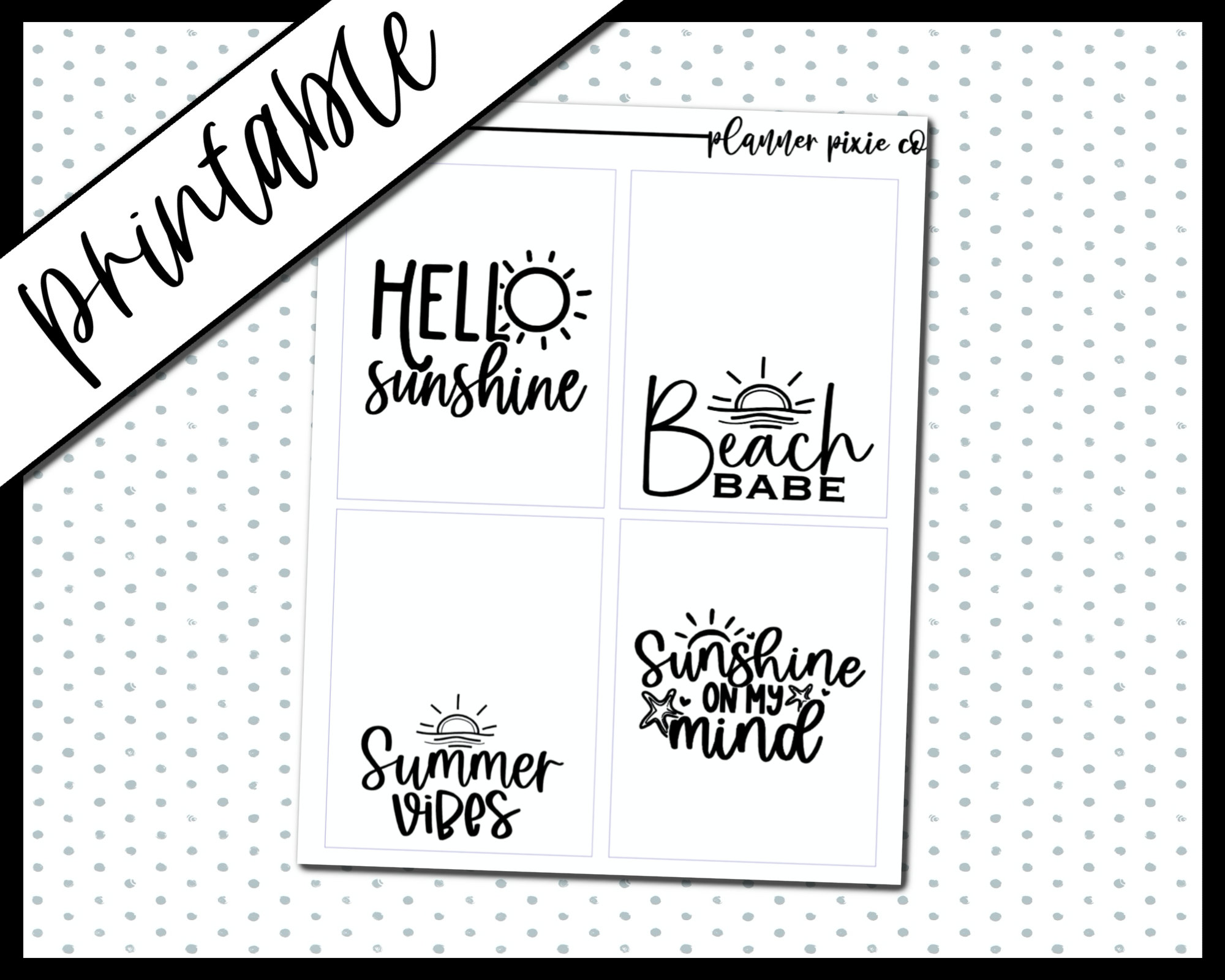 Foil Ready, Printable Stickers, Overlays, Digital Planner Stickers ...