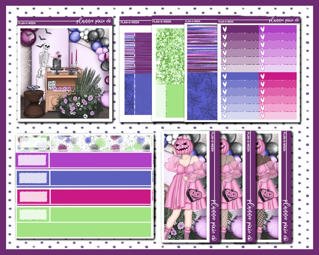Add on Box, Stickers for Use With Standard Vertical Planners, plan-o ...