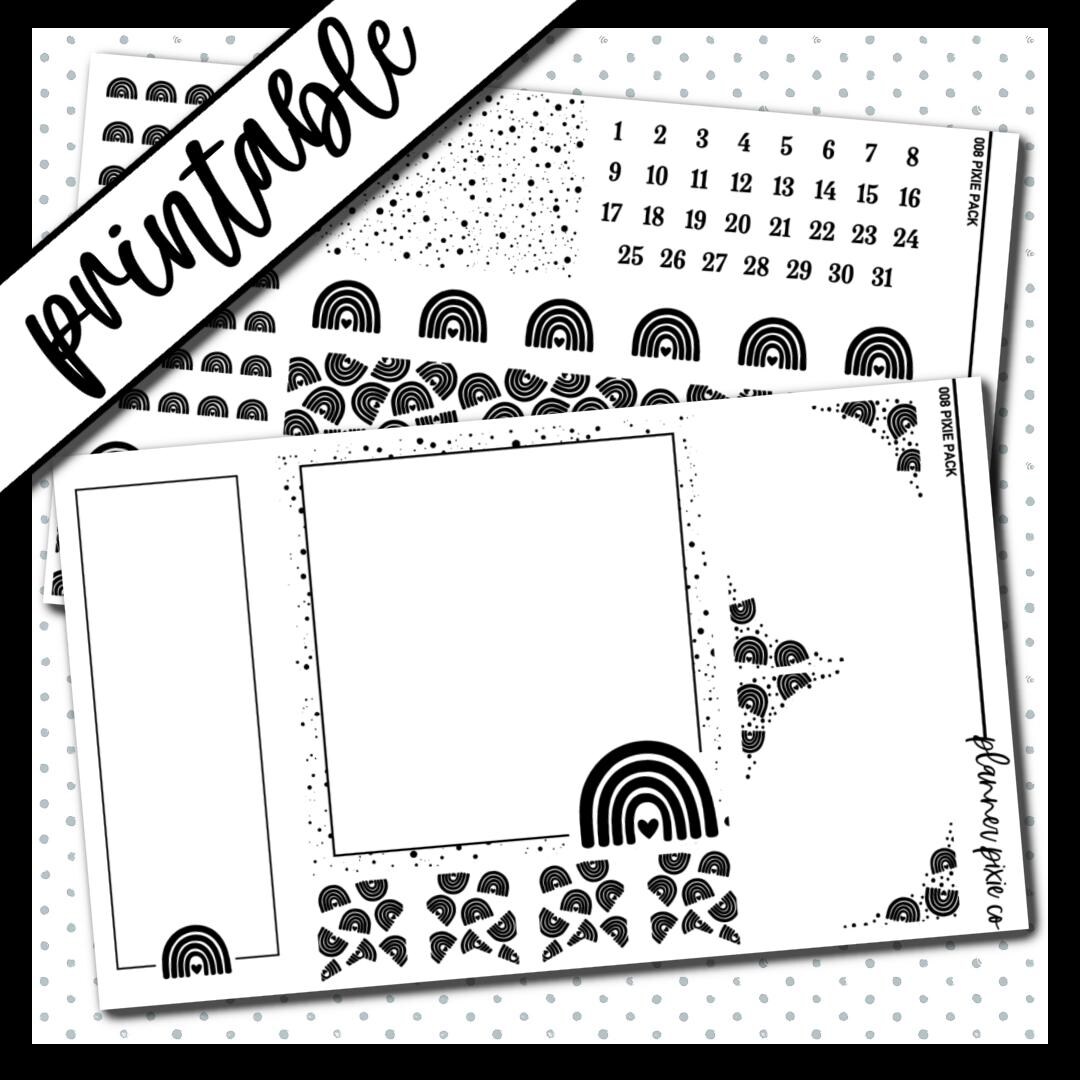 Foil Ready, Foil Bundle, Pixie Pack, Printable , Cut Line Files ...