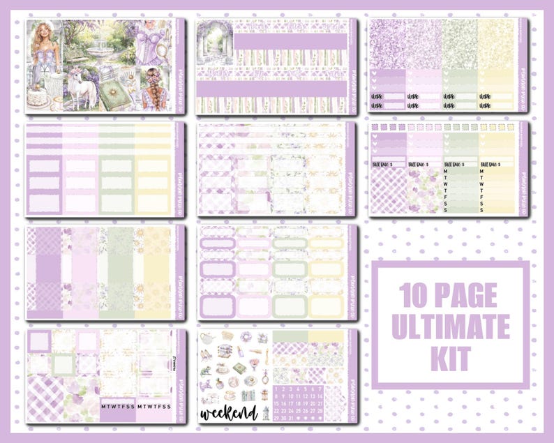 Printable Weekly Kit // Printable // Cut Line Files // Instant Download ...