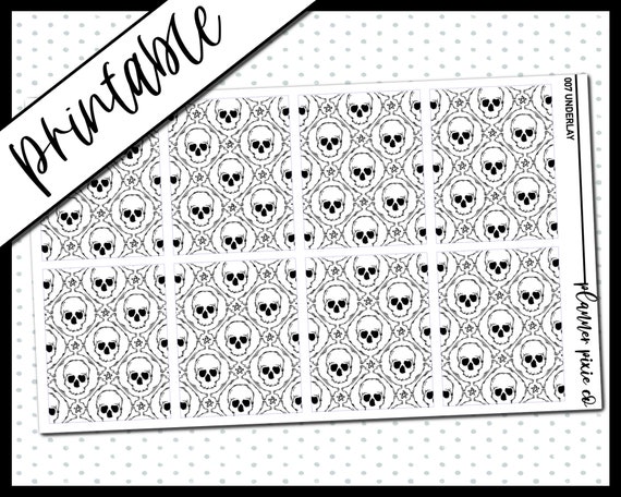Printable Stickers Foil Ready Printable Digital Planner - Etsy