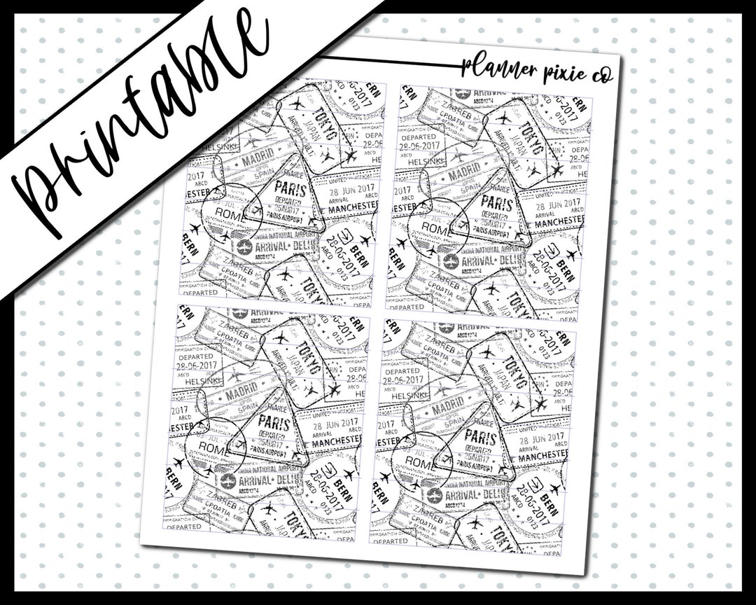 Foil Ready Printable Stickers Printable Cut Line Files - Etsy