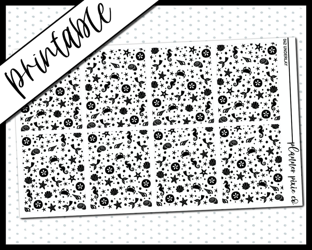 Printable Stickers, Foil Ready, Printable , Digital Planner Stickers ...